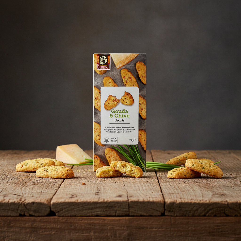 Buiteman Gouda & Chive Biscuits-75g – Holland Store - Toronto