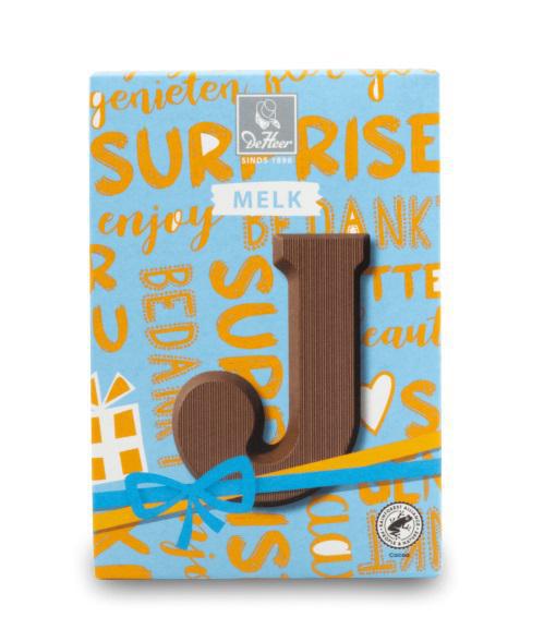 De Heer Milk Chocolate Letter - J – Holland Store - Toronto